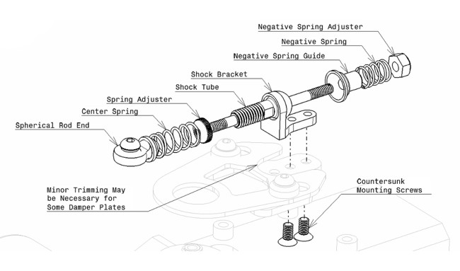 PN Racing Mini-Z MR02/03 Dual Spring Center Shock Set - Björnes Garage