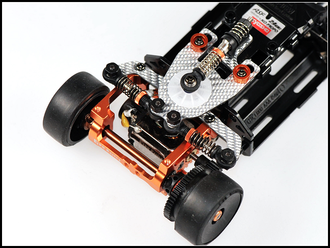 PN Racing Mini-Z MR03 98-102mm Gimbaled Motor Mount (Orange) - Björnes