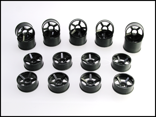 PN Racing Mini-Z 2WD Machine Cut 5 Spoke Rear Wheel R2 Black - Björnes