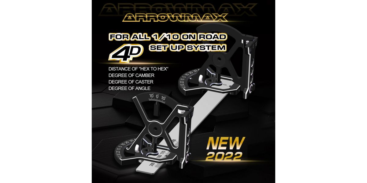 Arrowmax 4D Set-Up System A for 1:10 Touring Cars with Bag - Björnes G