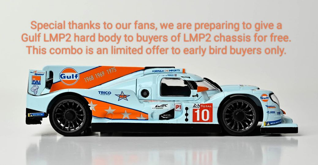 GL Racing GL 1/28 LMP2 Chassis - with GL-LMP2 body-001 GULF - Björnes