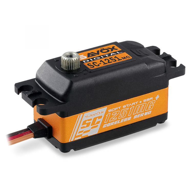 SAVÖX SC-1251MG PLUS - Metal-Geared Digital Low-Profile Servo - PLUS/V